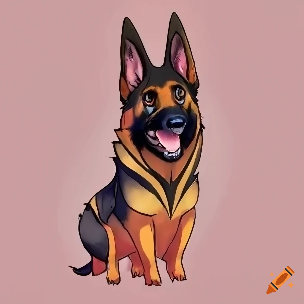 German shepherd as a Pokemon on Craiyon