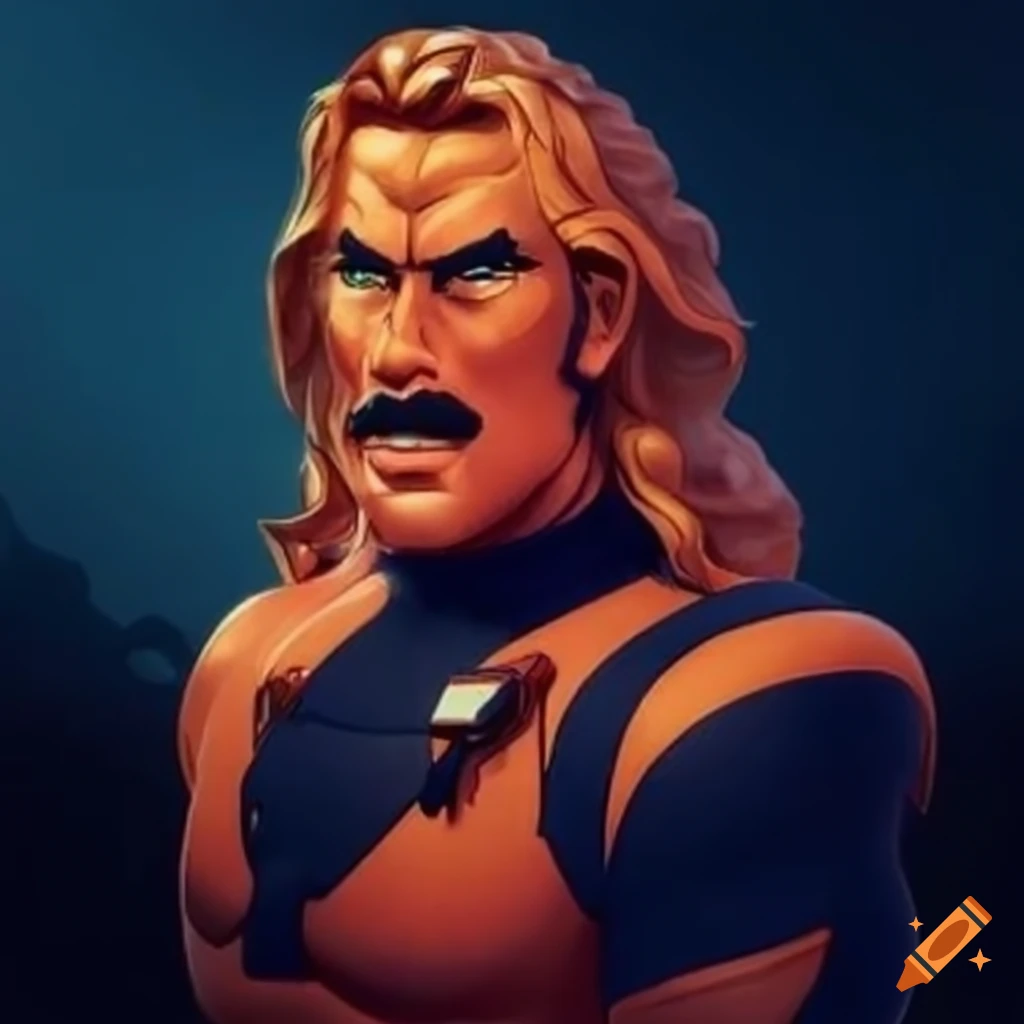 Illustration of mario and he-man together on Craiyon