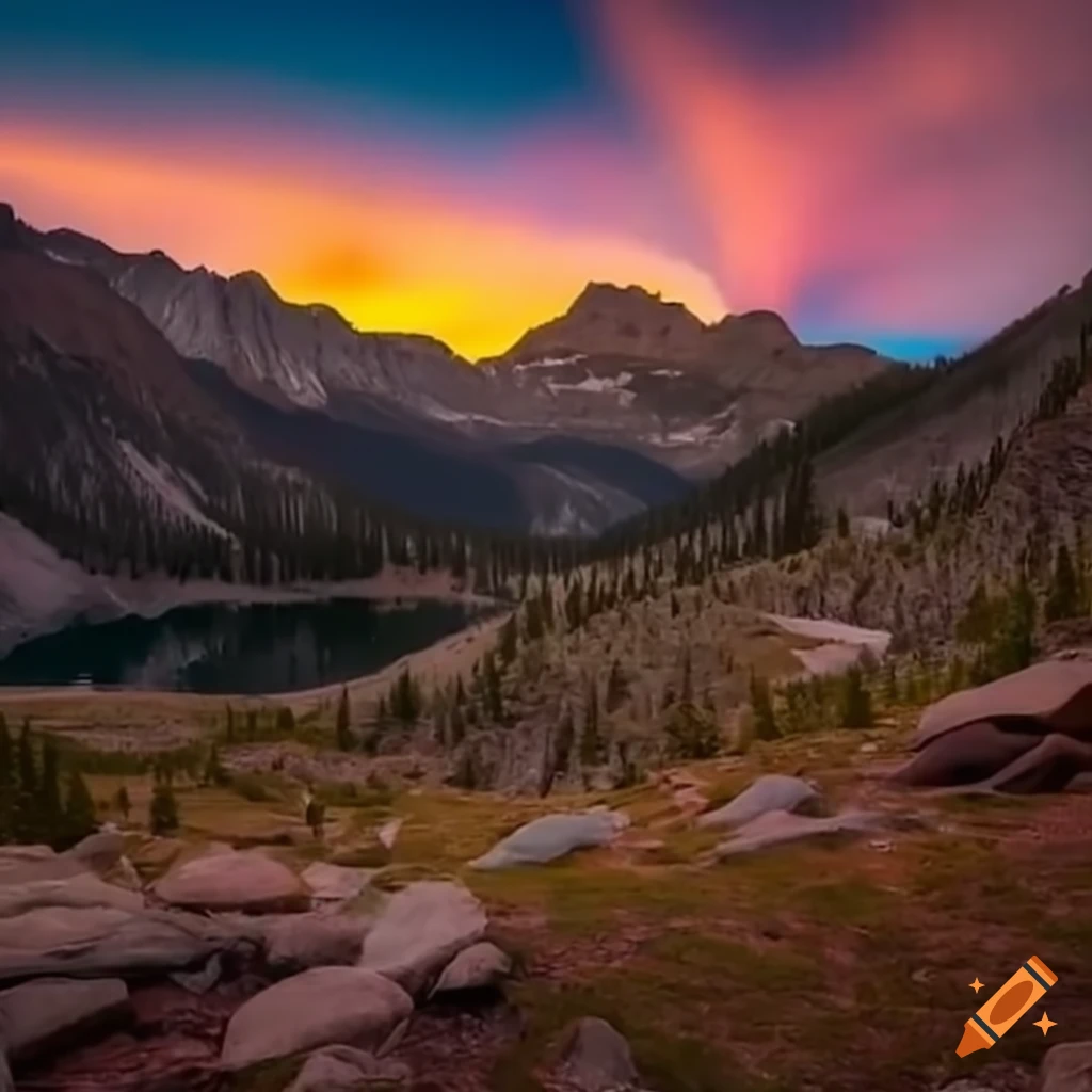 Colorado wilderness landscape on Craiyon