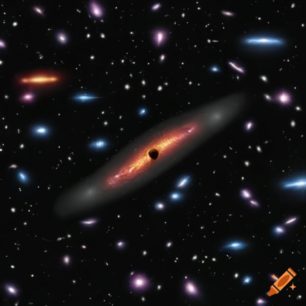 Dark matter in outer space on Craiyon