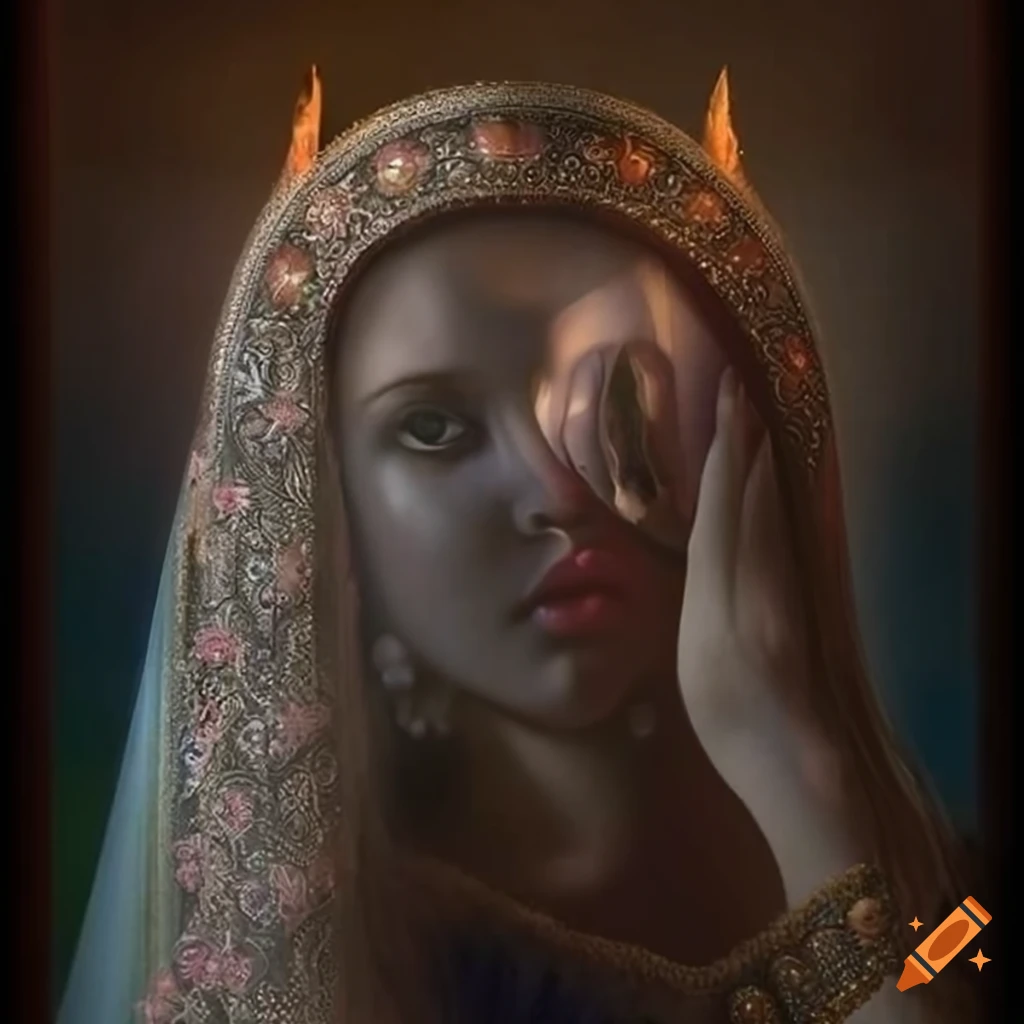 Hyperrealistic digital artwork featuring a fairy goddess with ...