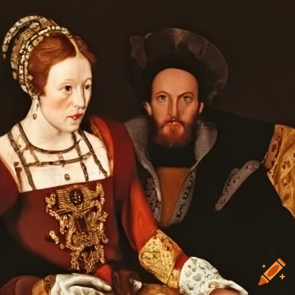 Dramatic portrayal of tudor england on Craiyon