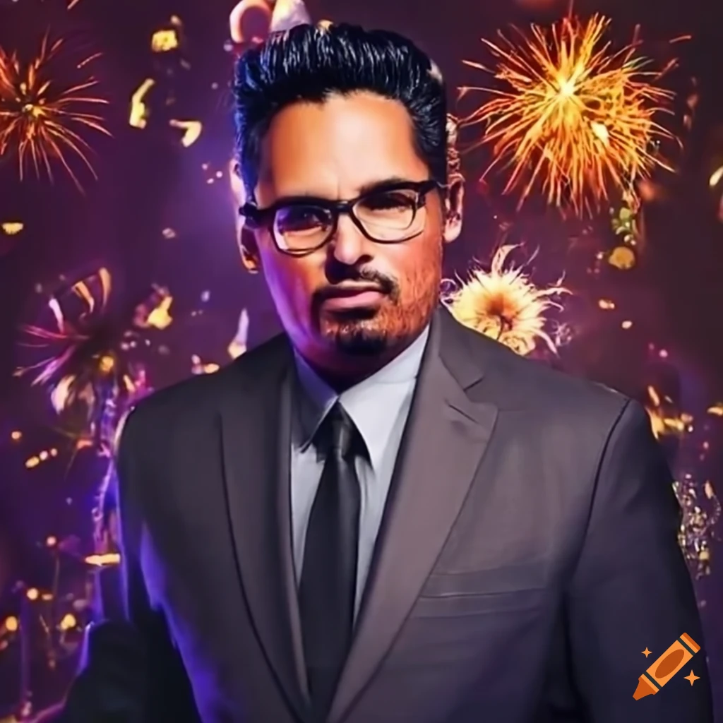 Michael pena at a new year's eve party on Craiyon