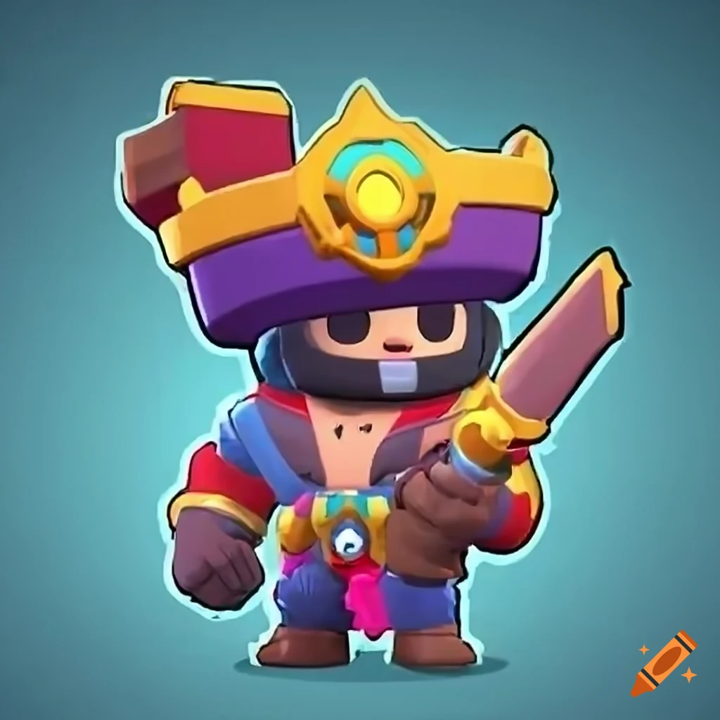 Brawl stars new king brawler on Craiyon