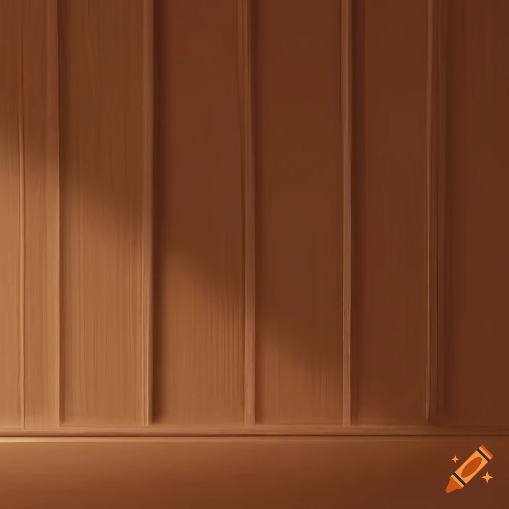Light brown cream colored wall with brown wood baseboards on Craiyon