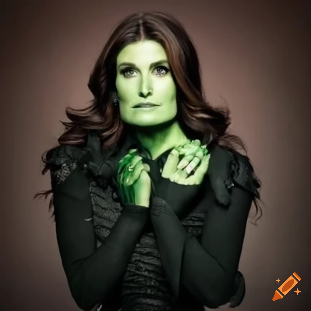 Idina menzel as elphaba in wicked photoshoot on Craiyon