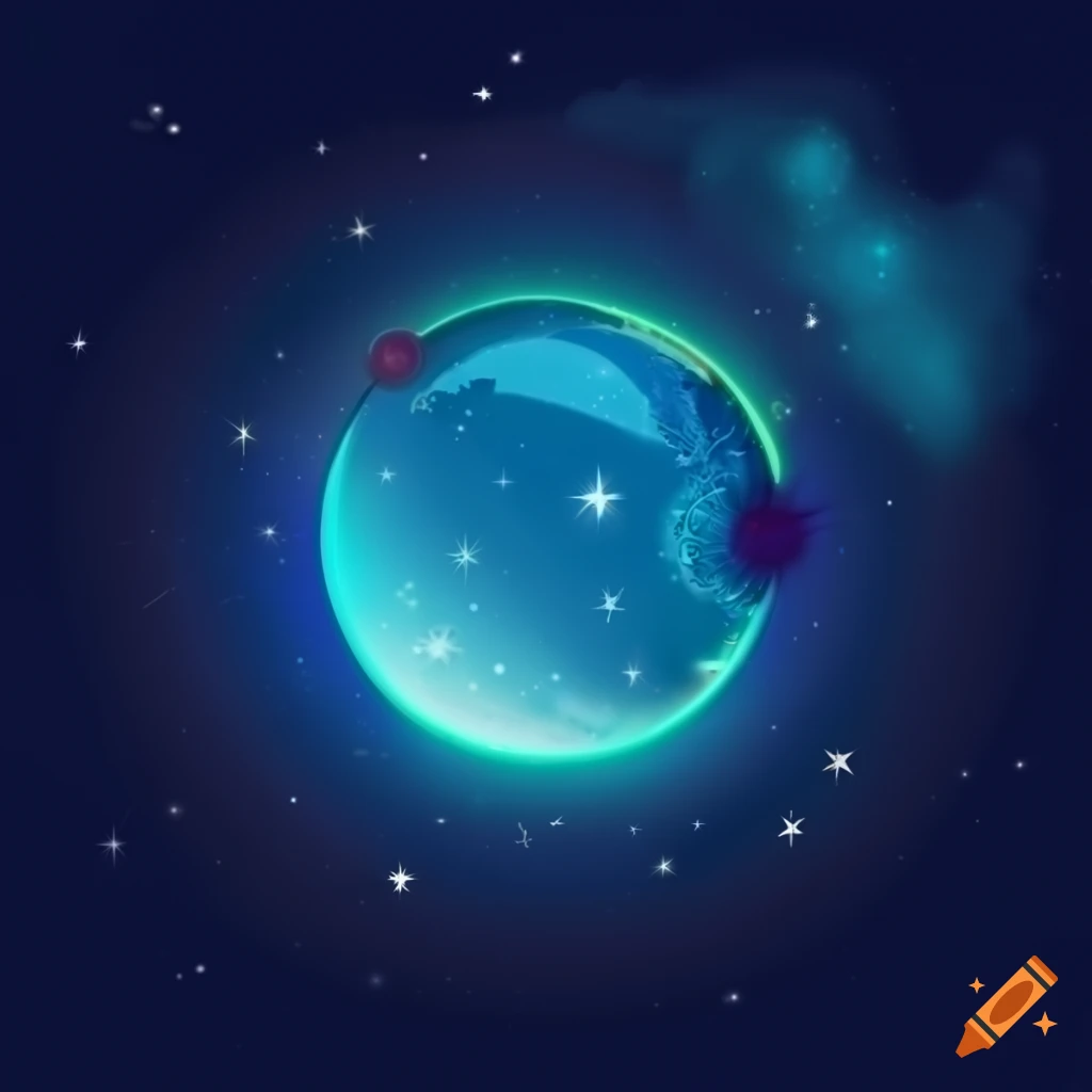 Club logo with celestial background on Craiyon