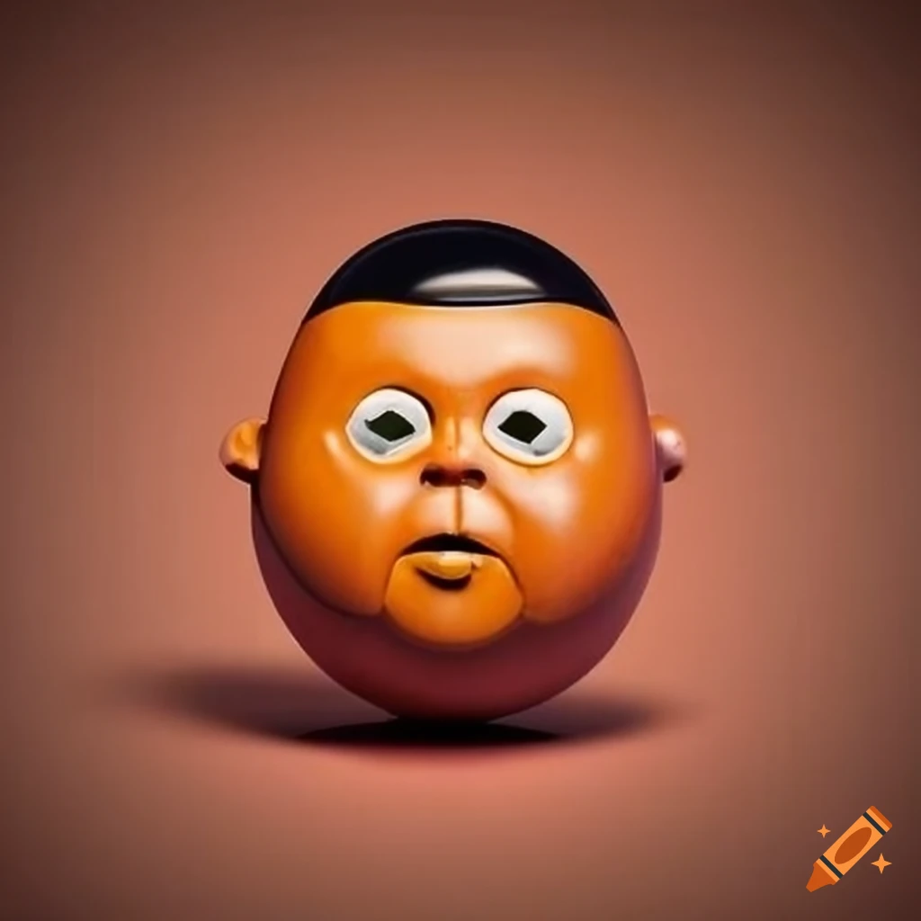 Tubby tfc soccer badge in orange color with a fat man emblem on Craiyon