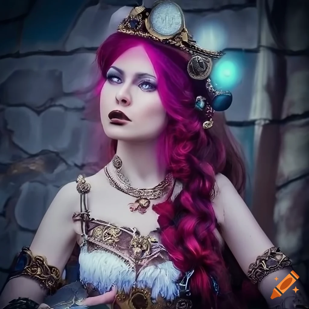 Crafting Lady Palutena's Steampunk Portrait: Enchanting Lady Palutena ...