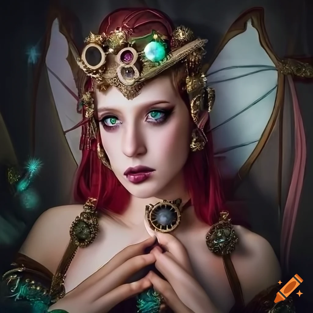 Crafting Lady Palutena's Steampunk Portrait: Enchanting Lady Palutena ...