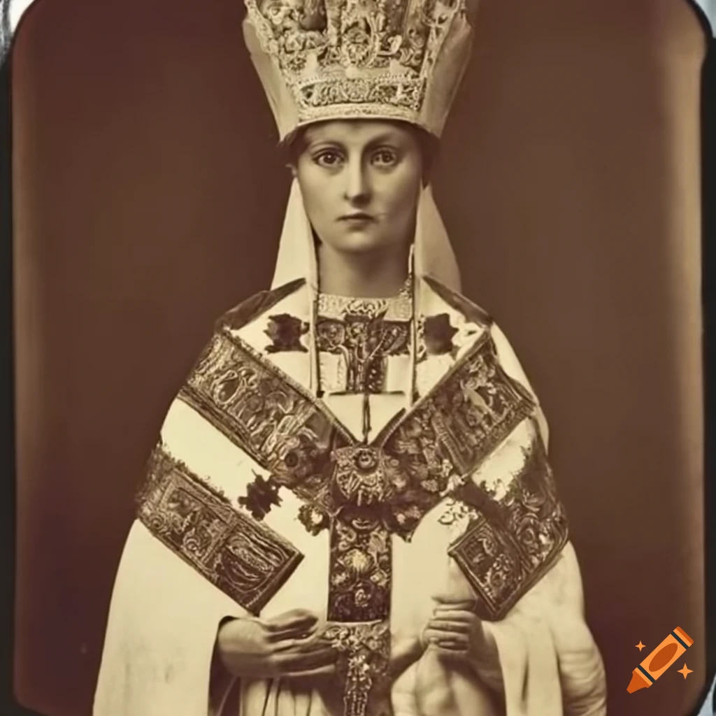 Portrait of empress saint olga of kiev, a historical figure of kievan ...