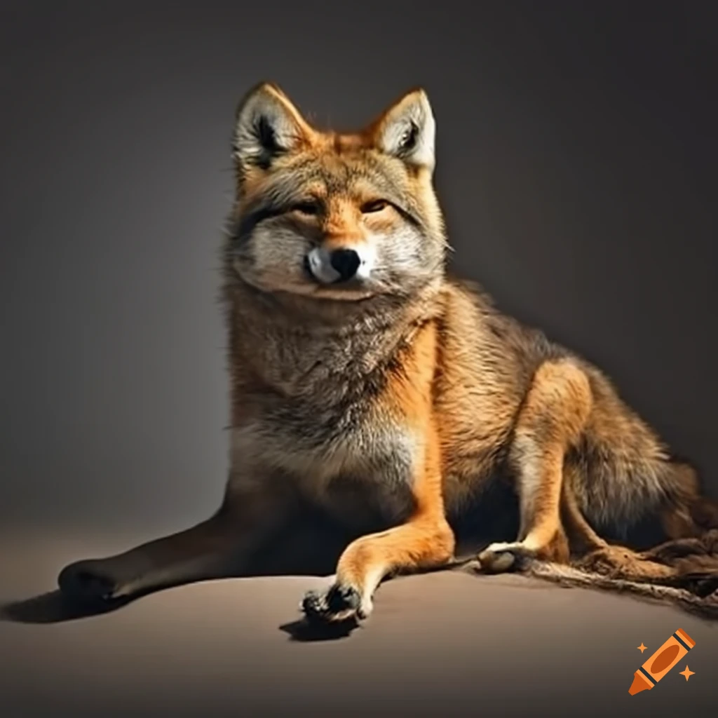 Depiction of canids on noah's ark on Craiyon