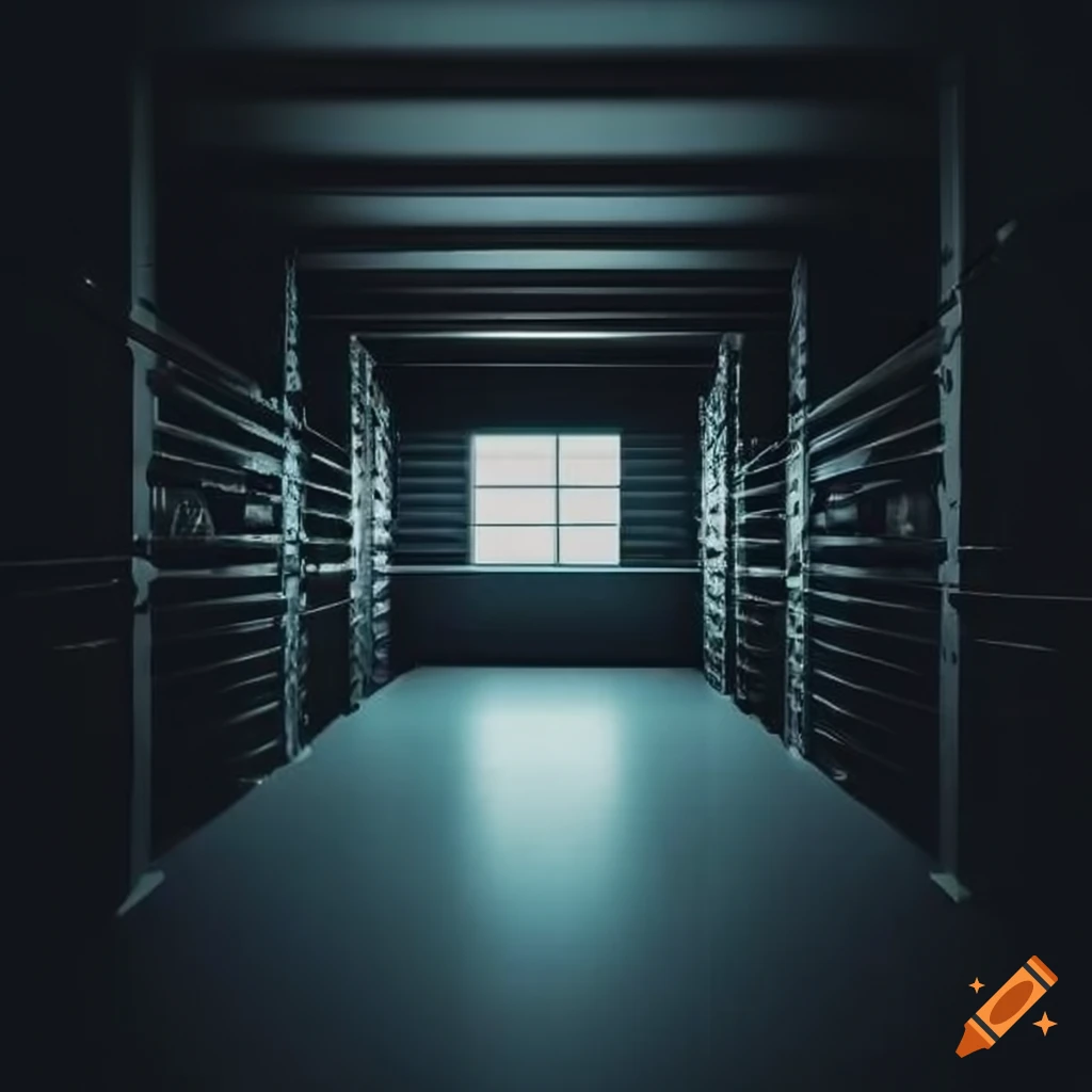 Top-down view of a storage unit on Craiyon