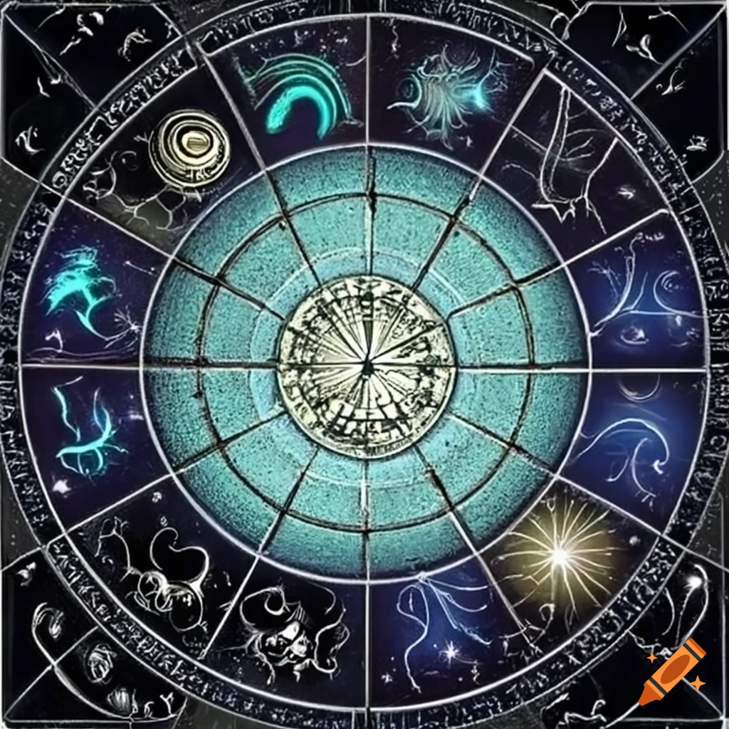 Signs of the zodiac in the universe on Craiyon