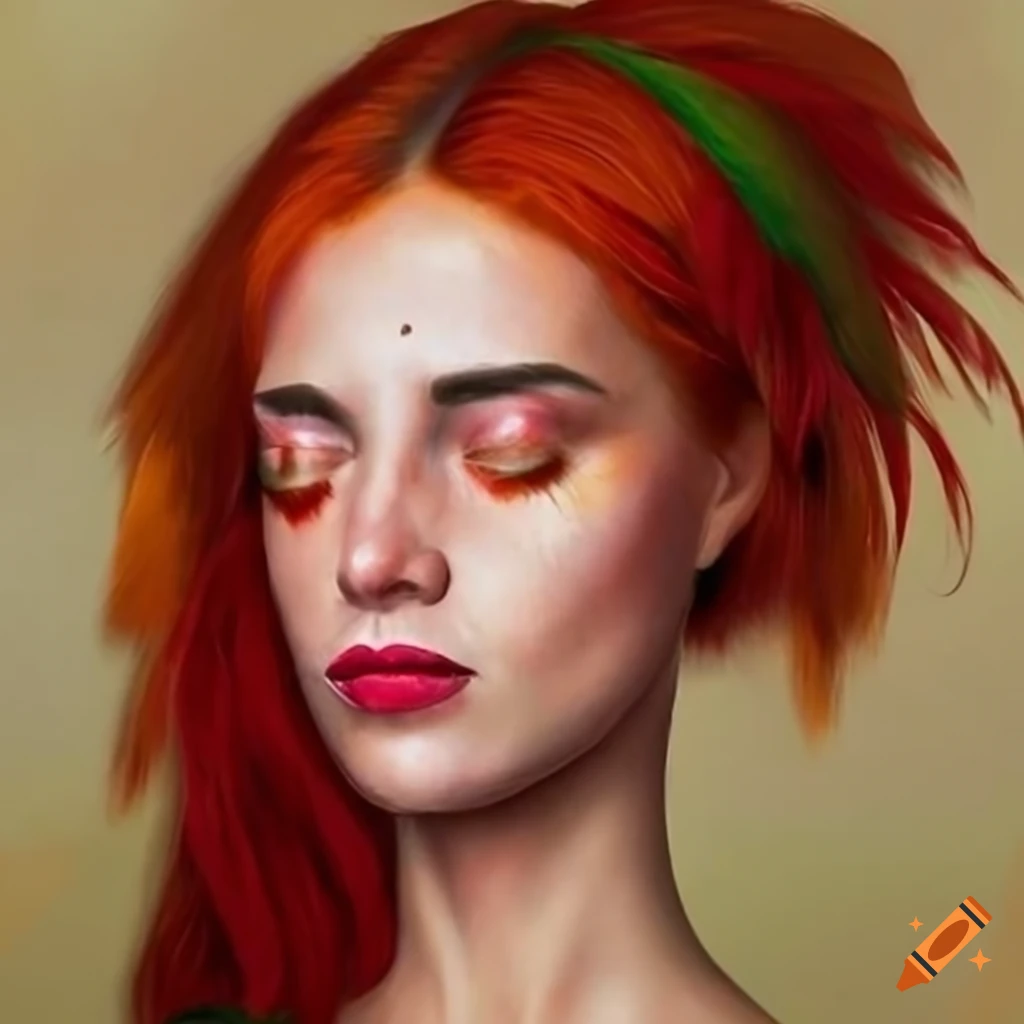 In a 🌴 hyper-realistic portrayal 🎨 set within a luxuriant and verdurous ...