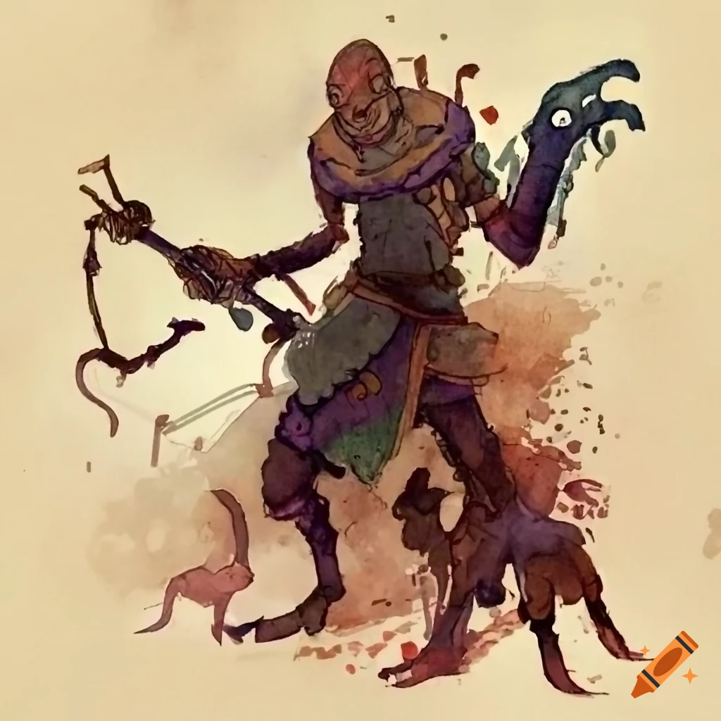 Group of diverse characters from Jhonen Vasquez art book on Craiyon