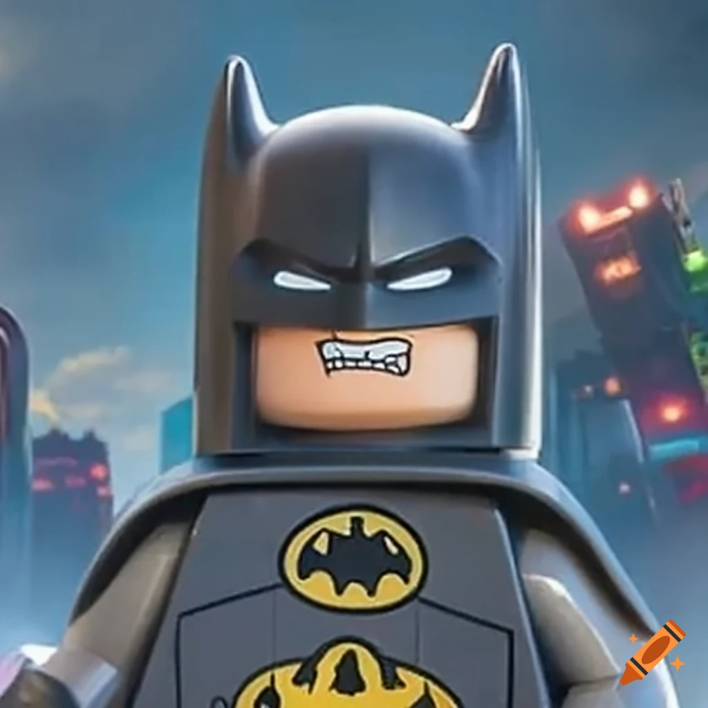 Lego batman movie scene on Craiyon