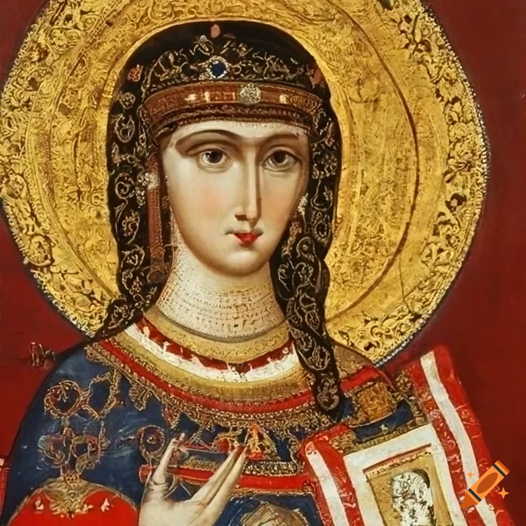 Portrait of saint tamar, the queen of georgia (1160-1213 ad) on Craiyon