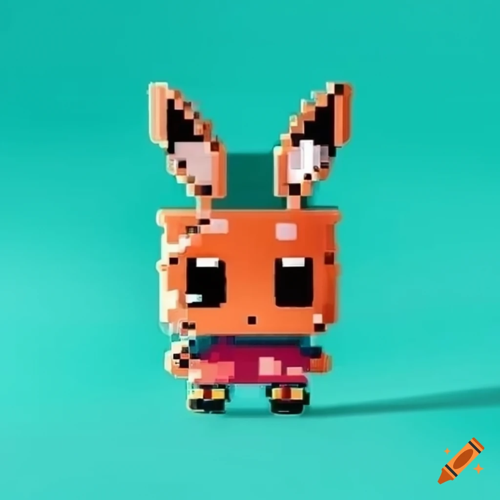 Cute 8bit style anthropomorphic raspberry pi zero controlling a ...