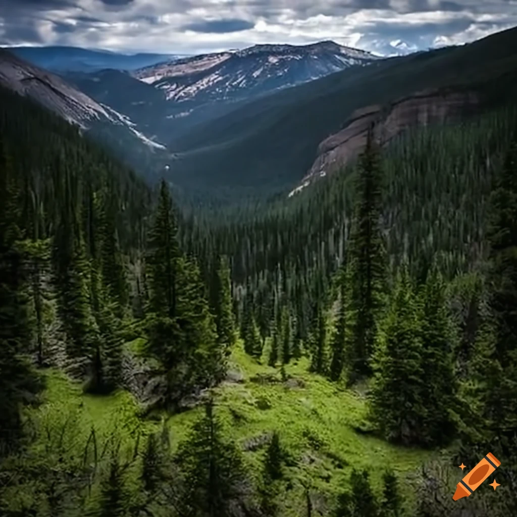 Colorado wilderness landscape on Craiyon