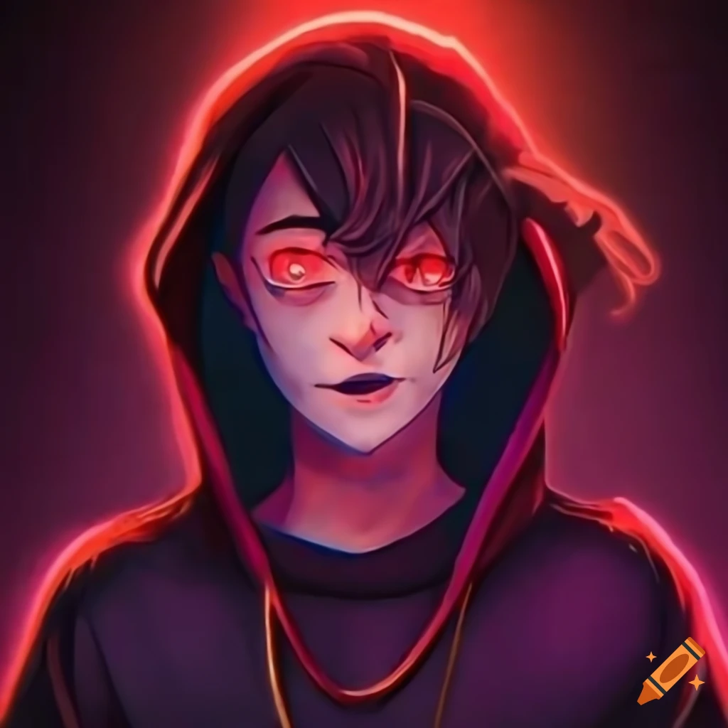 Man's profile picture for dark tales TikTok account on Craiyon