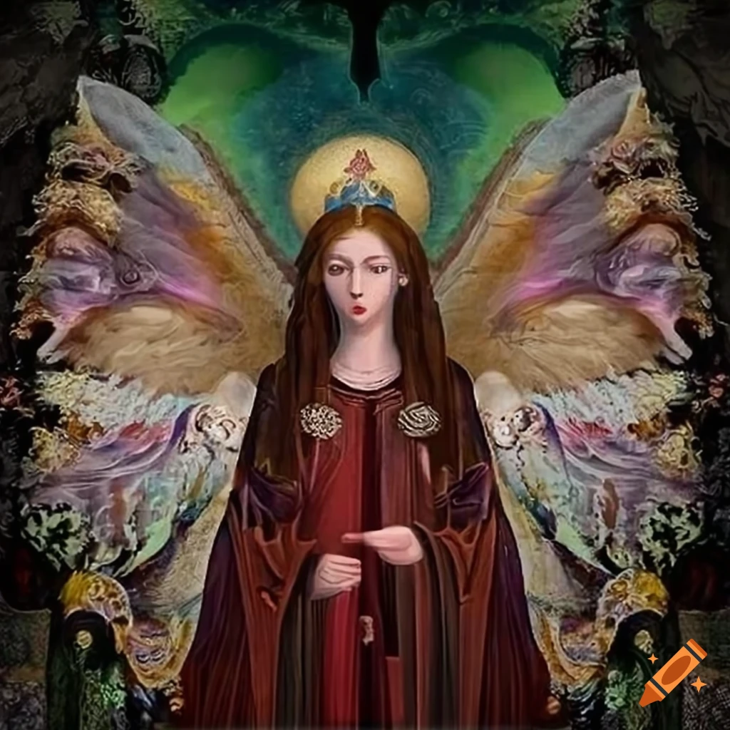 Hyperrealistic digital artwork of a celestial being inspired by fairy ...