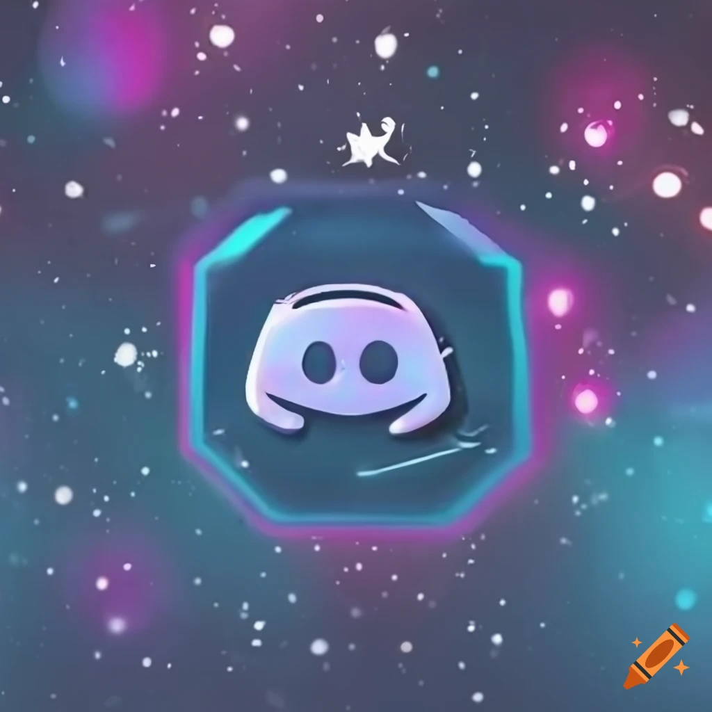 Winter-themed discord logo with letters ec on Craiyon