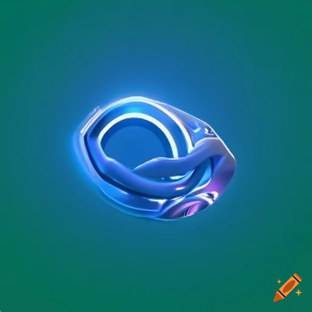 Cool gaming channel logo with half blue and half green design on Craiyon