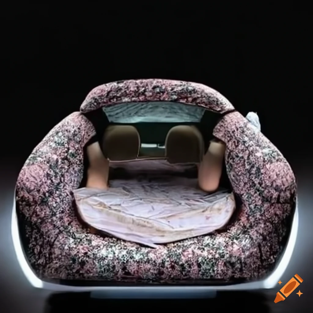 Inside-out wrapped car on Craiyon