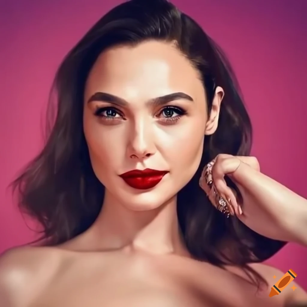 Beautiful young woman with flawless makeup on Craiyon