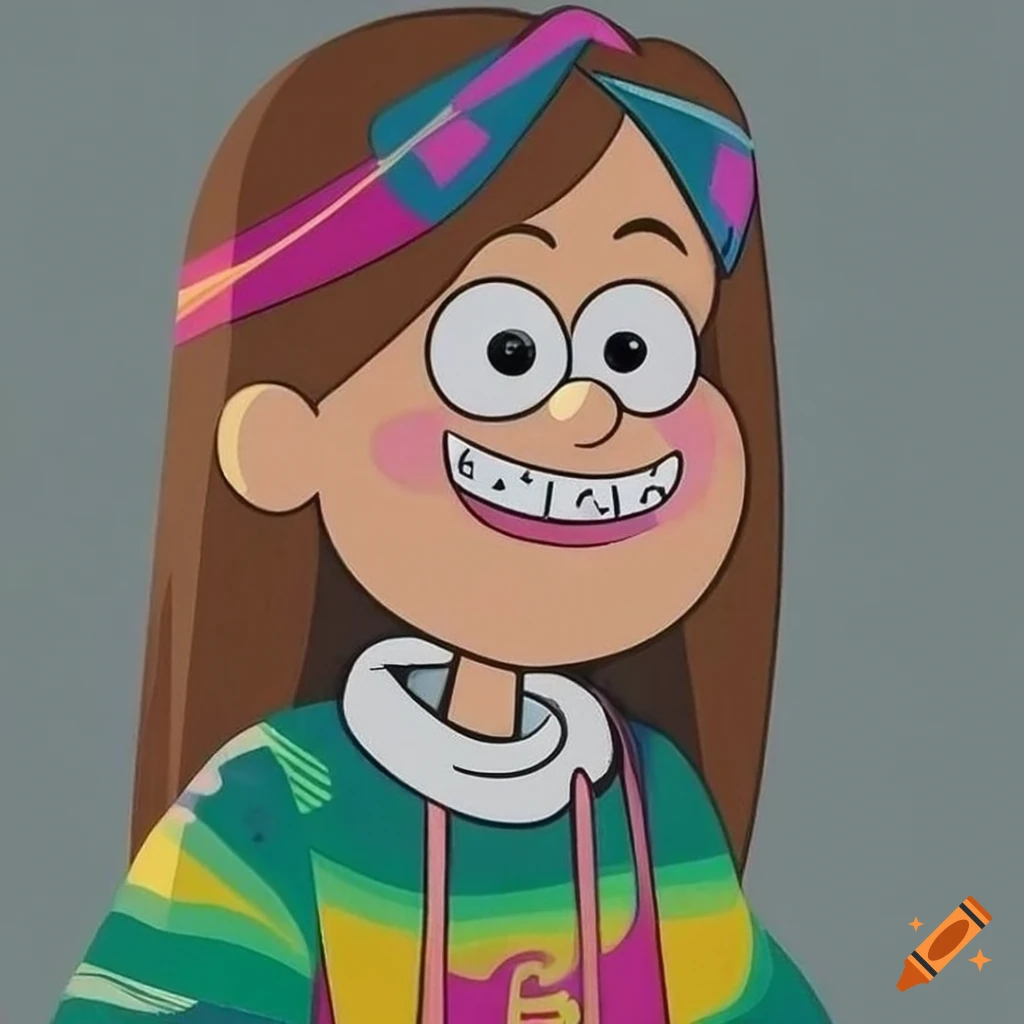 Portrait of mabel pines in high-resolution detail on Craiyon