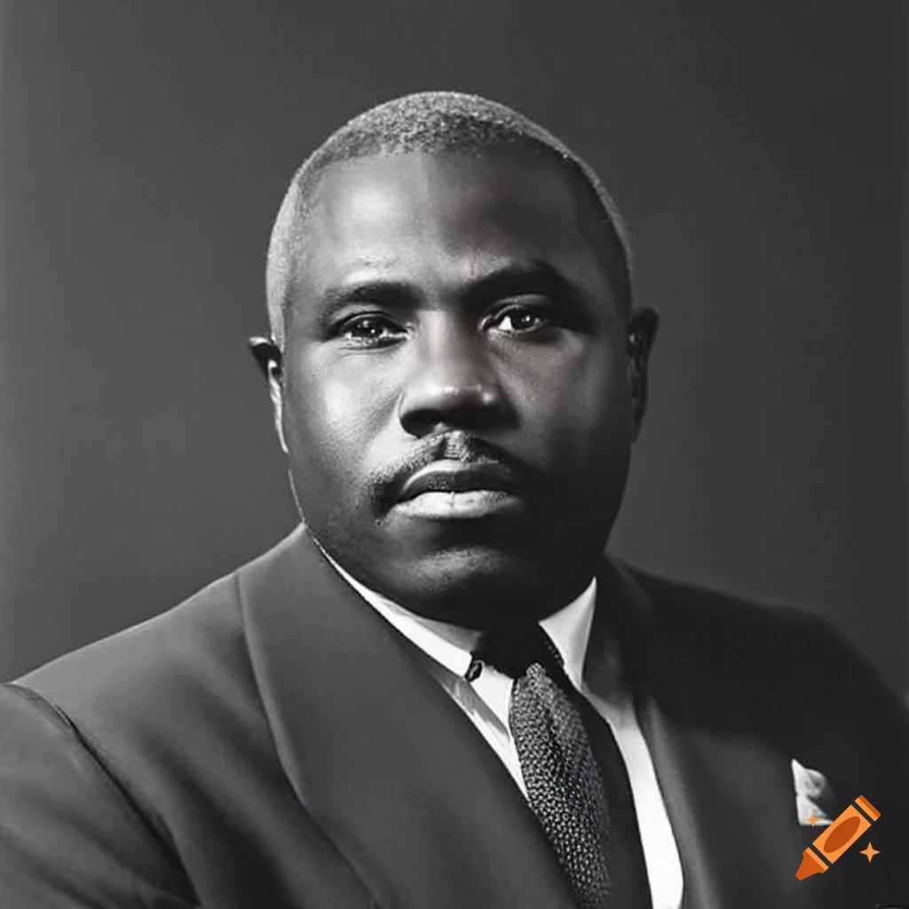 Portrait of marcus garvey, ivorian politician in 1960 on Craiyon
