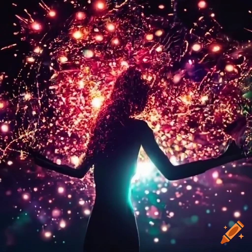 Colorful and vibrant new year brain party vibe on Craiyon