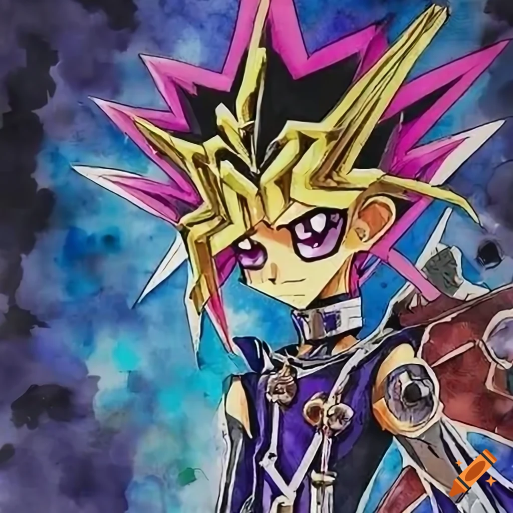 Yugi Yu Gi Oh on Craiyon