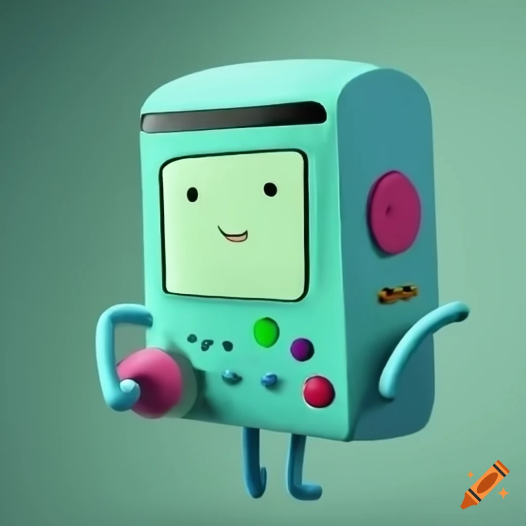 Bmo from adventure time with headphones on Craiyon