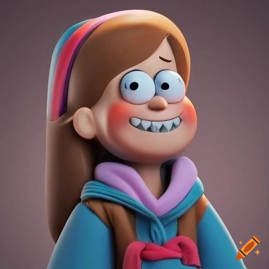 Portrait of mabel pines in high-resolution detail on Craiyon