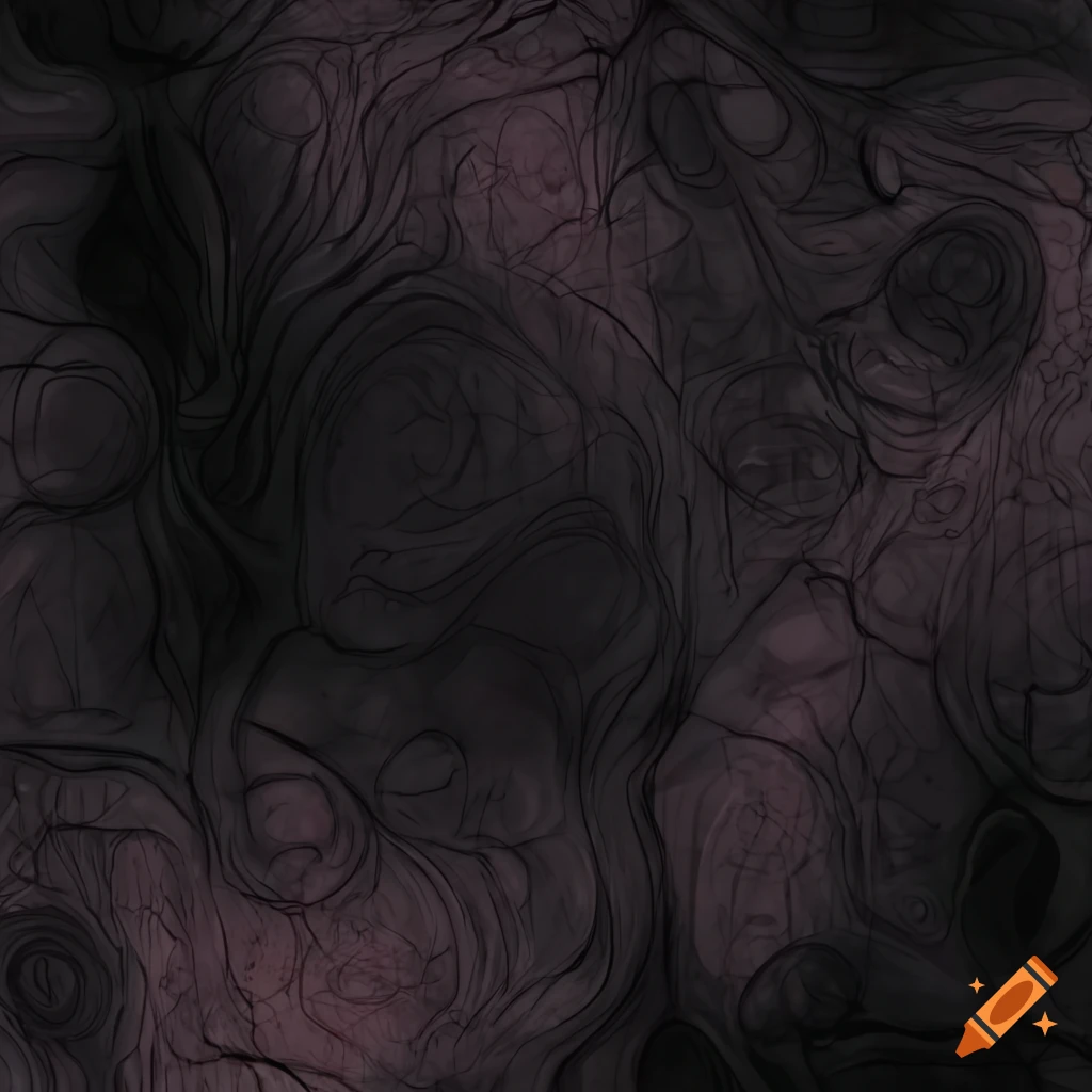 Abstract dark ink pattern on Craiyon