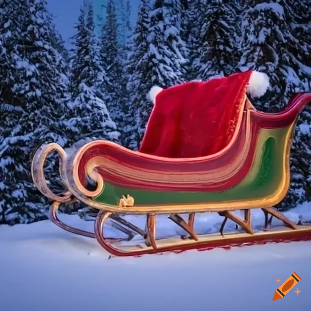 Santa's sleigh on Craiyon