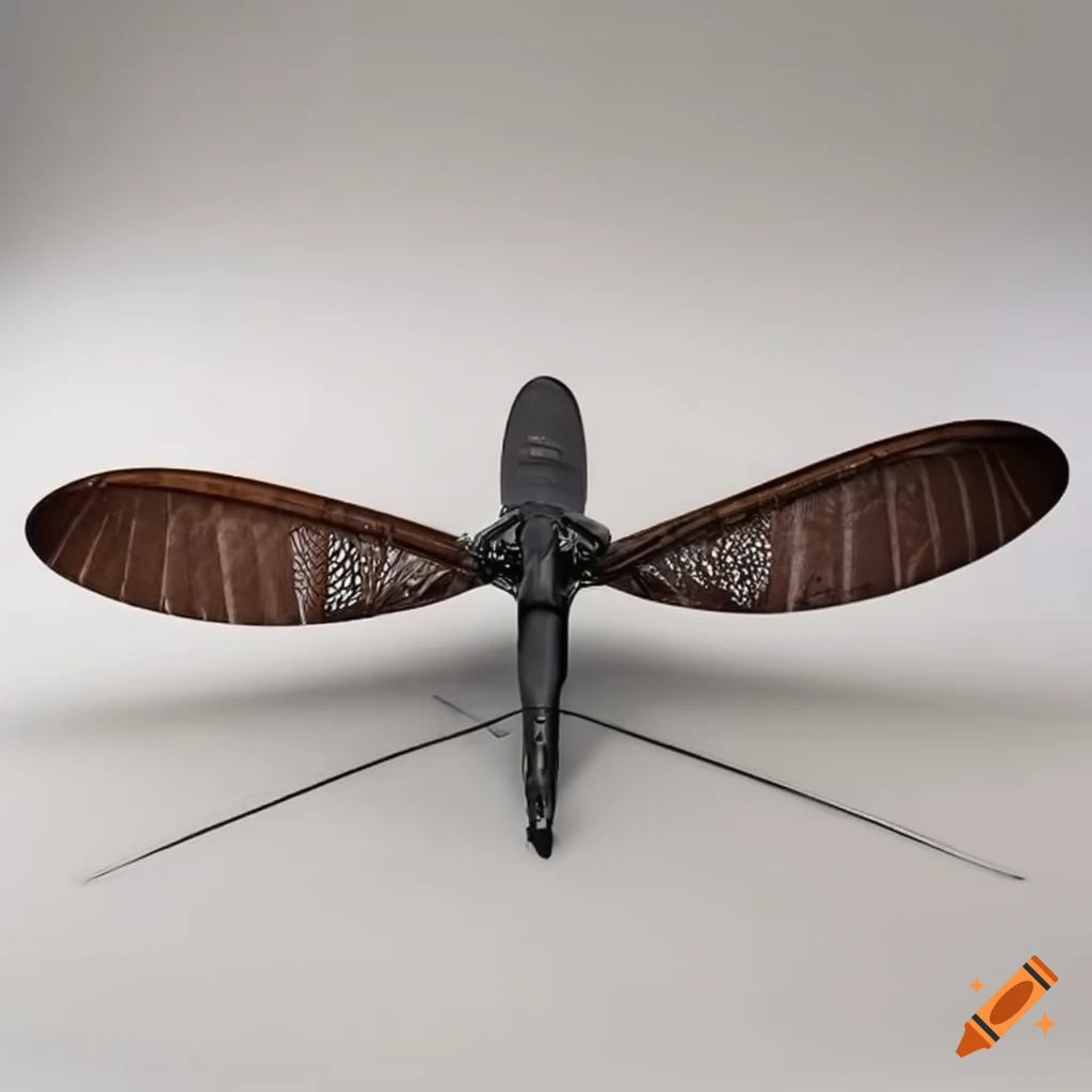 Prototype of an elongated glider dragonfly with dune-inspired features ...
