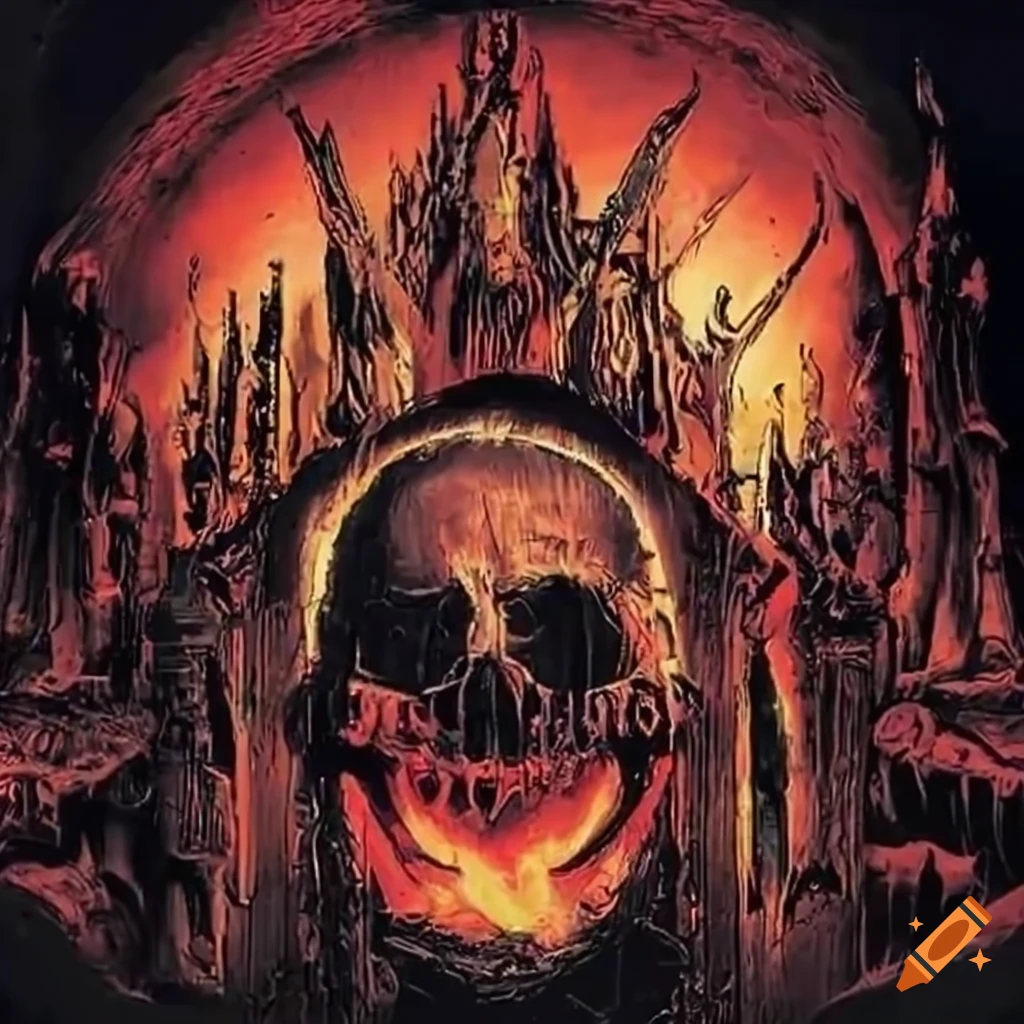 Thrash metal anthem on Craiyon