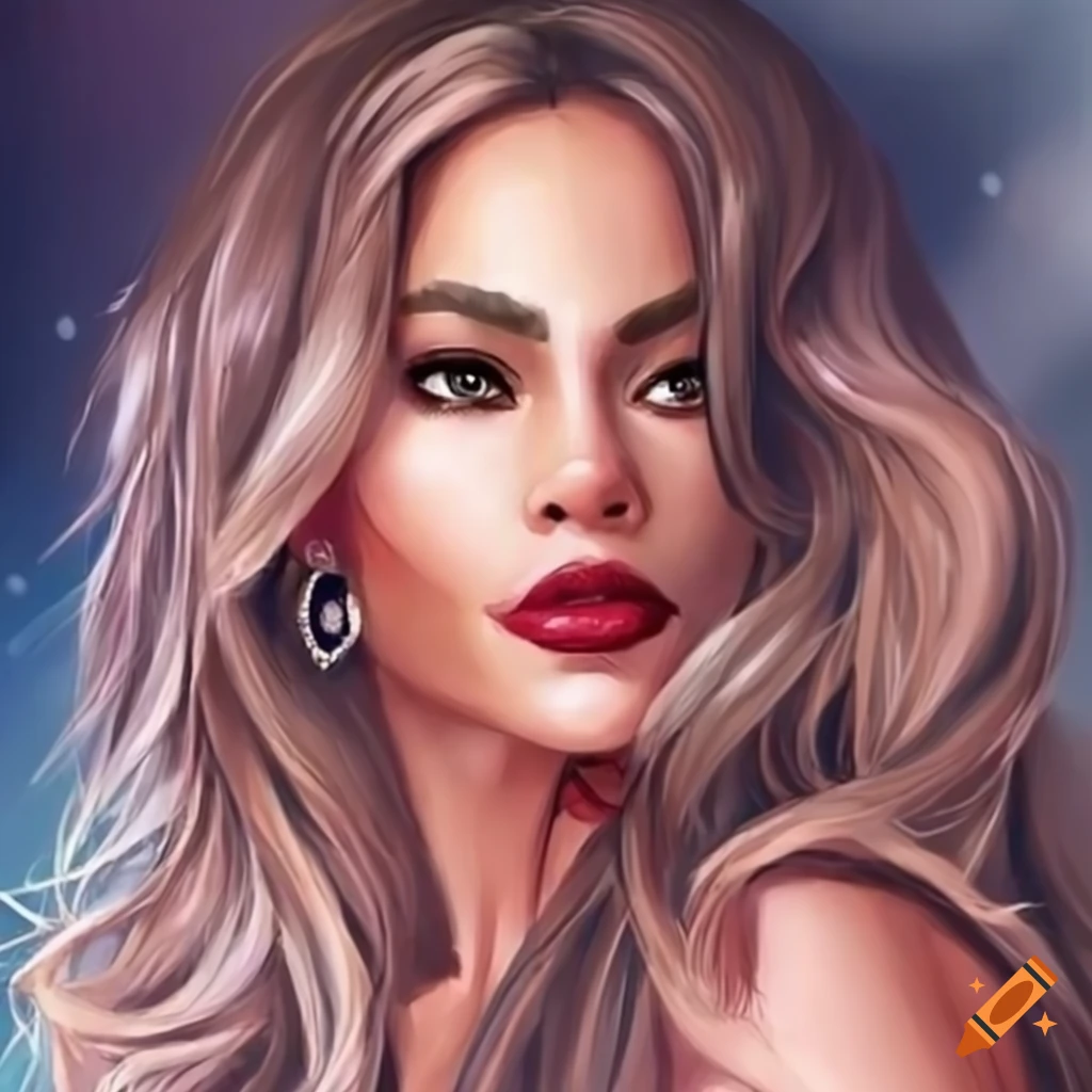 Anime drawing of a beautiful woman with jennifer lopez and sofia ...
