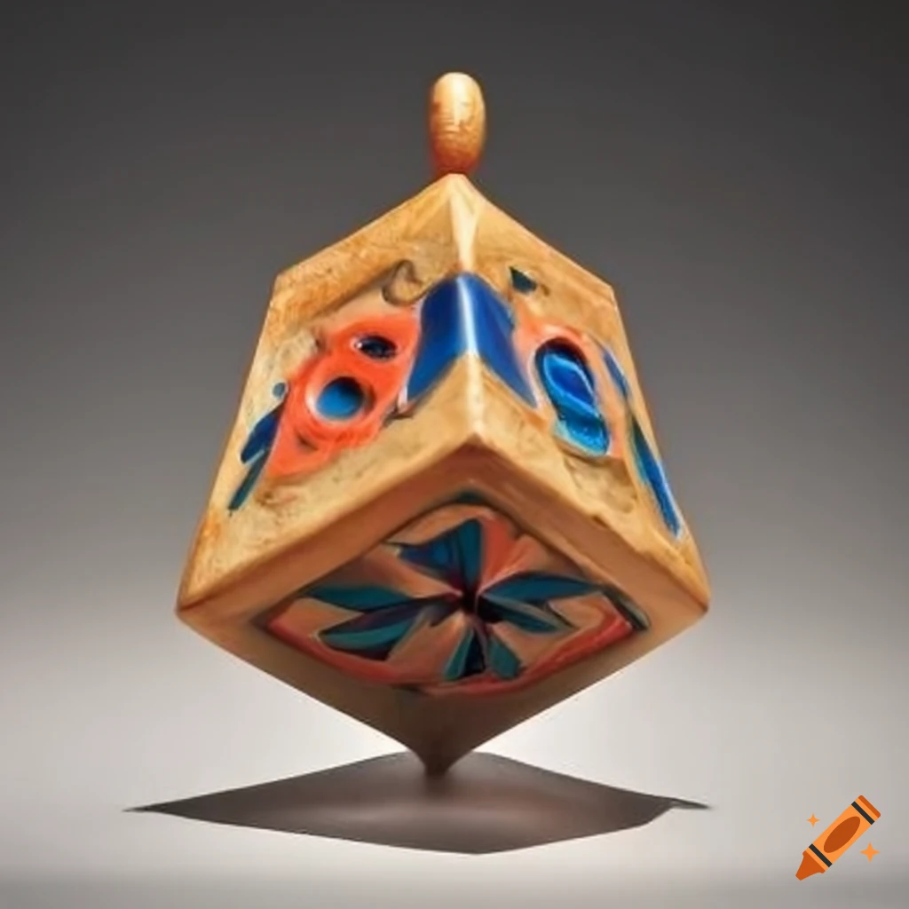 Four-sided dreidel on Craiyon