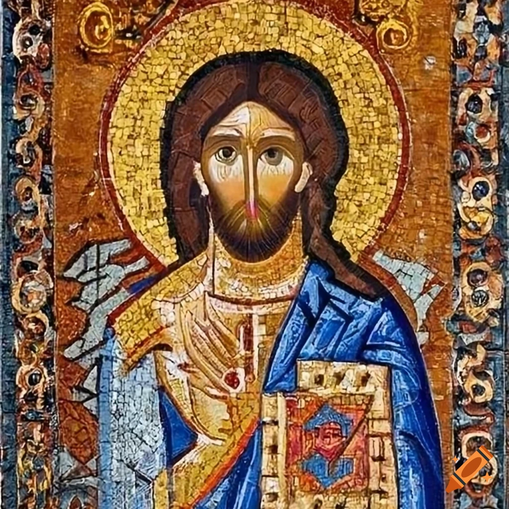 Byzantine icon: a captivating masterpiece depicting jesus, surrounded ...