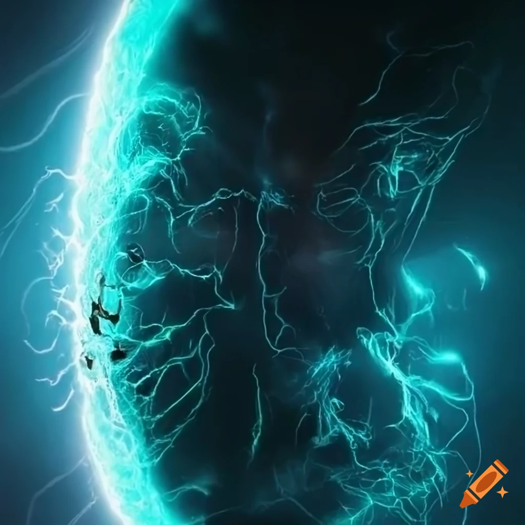 Abstract electric background on Craiyon