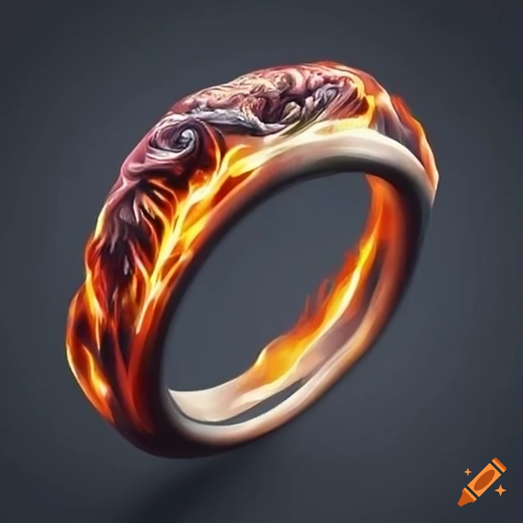 Flaming ring with the word 'fire' on Craiyon