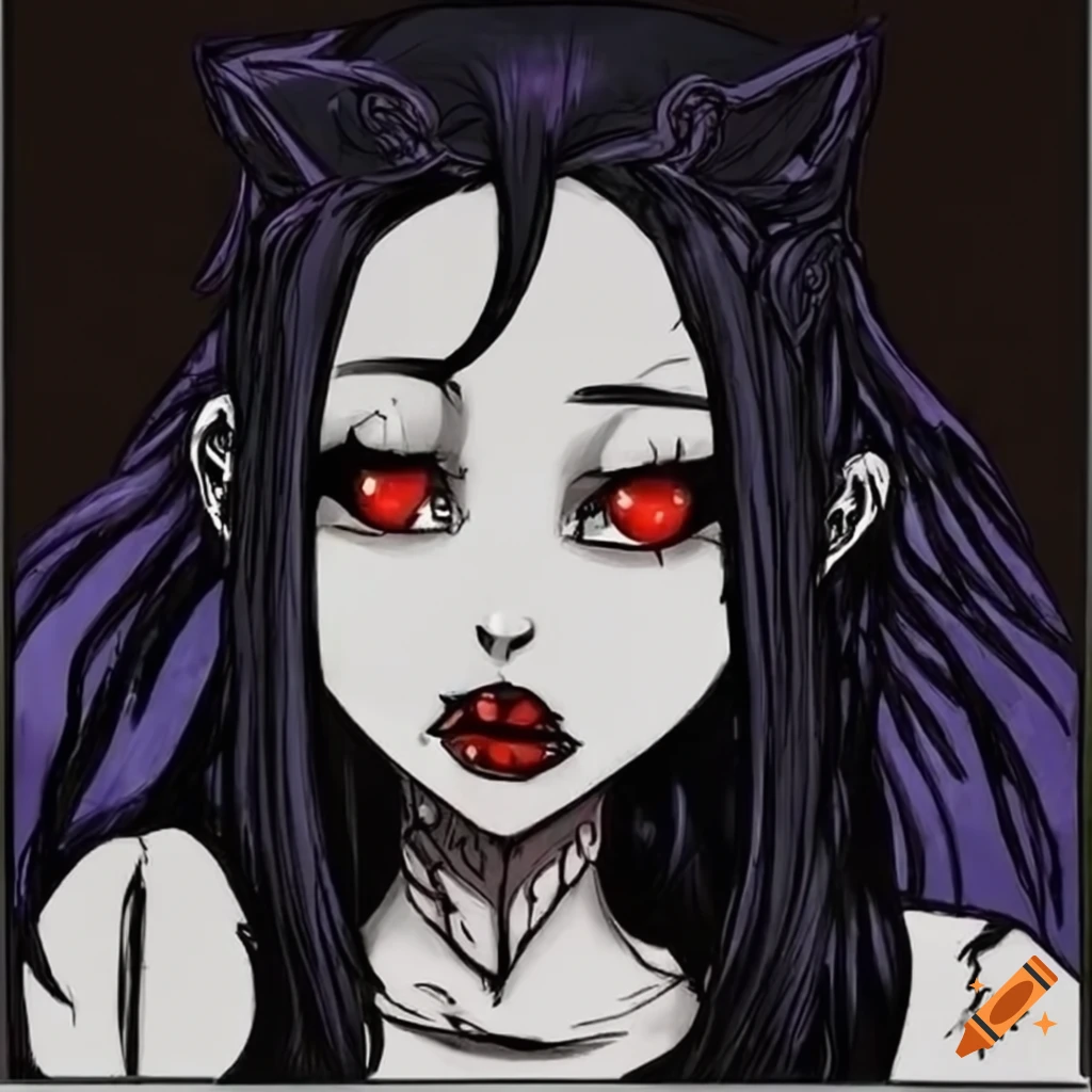 Female villain with a sinister look on Craiyon