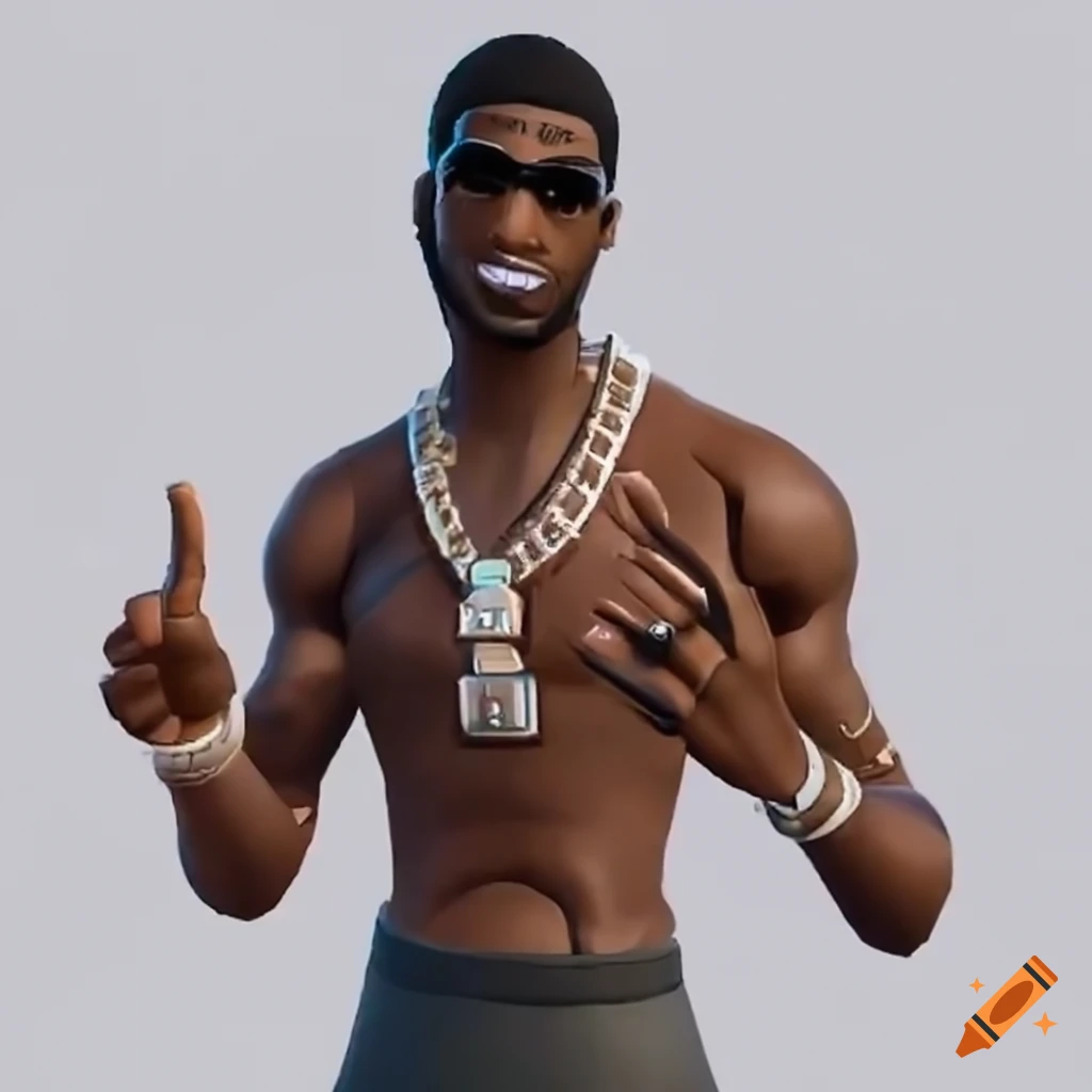 Gucci mane in fortnite style on Craiyon