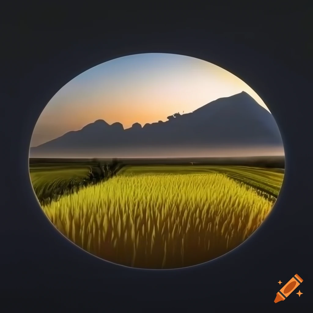 Panoramic scene of a vast open field inspired by Robert Childress on ...