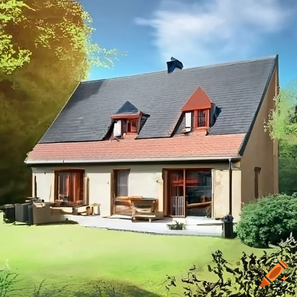 Maison 5 pièces à breval on Craiyon