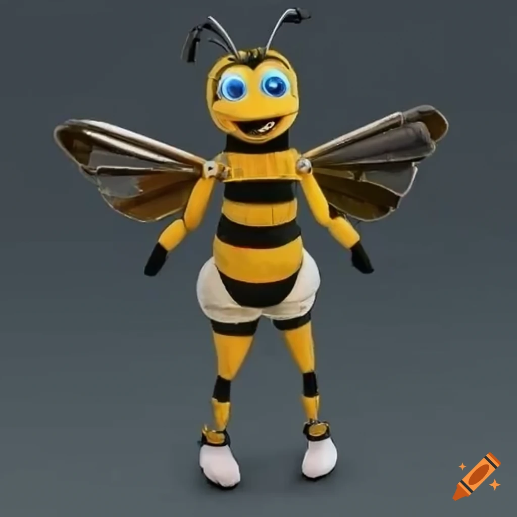 Fun carnival bee animatronic character on Craiyon